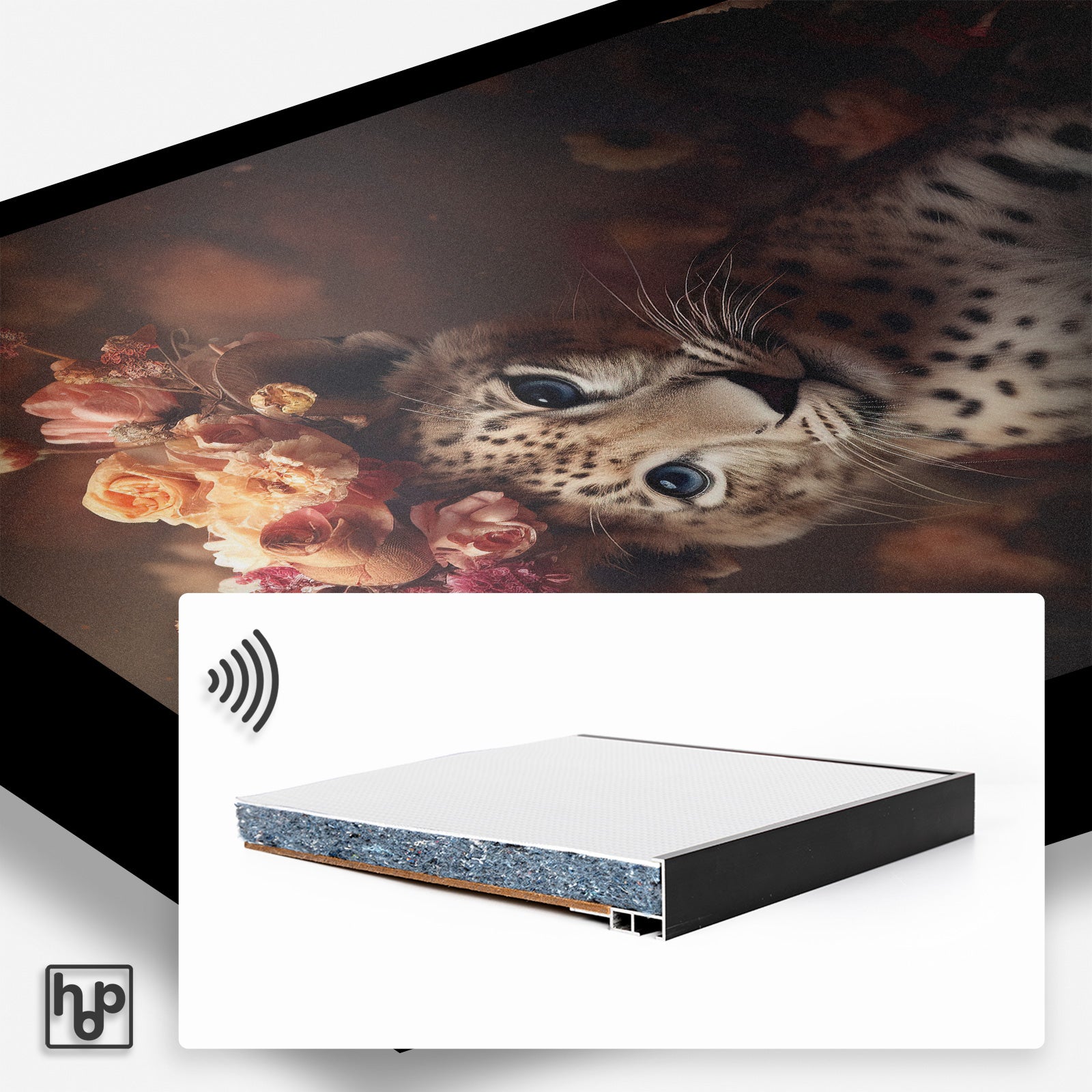 Leopard Cub · Akoestisch paneel – House of Posters