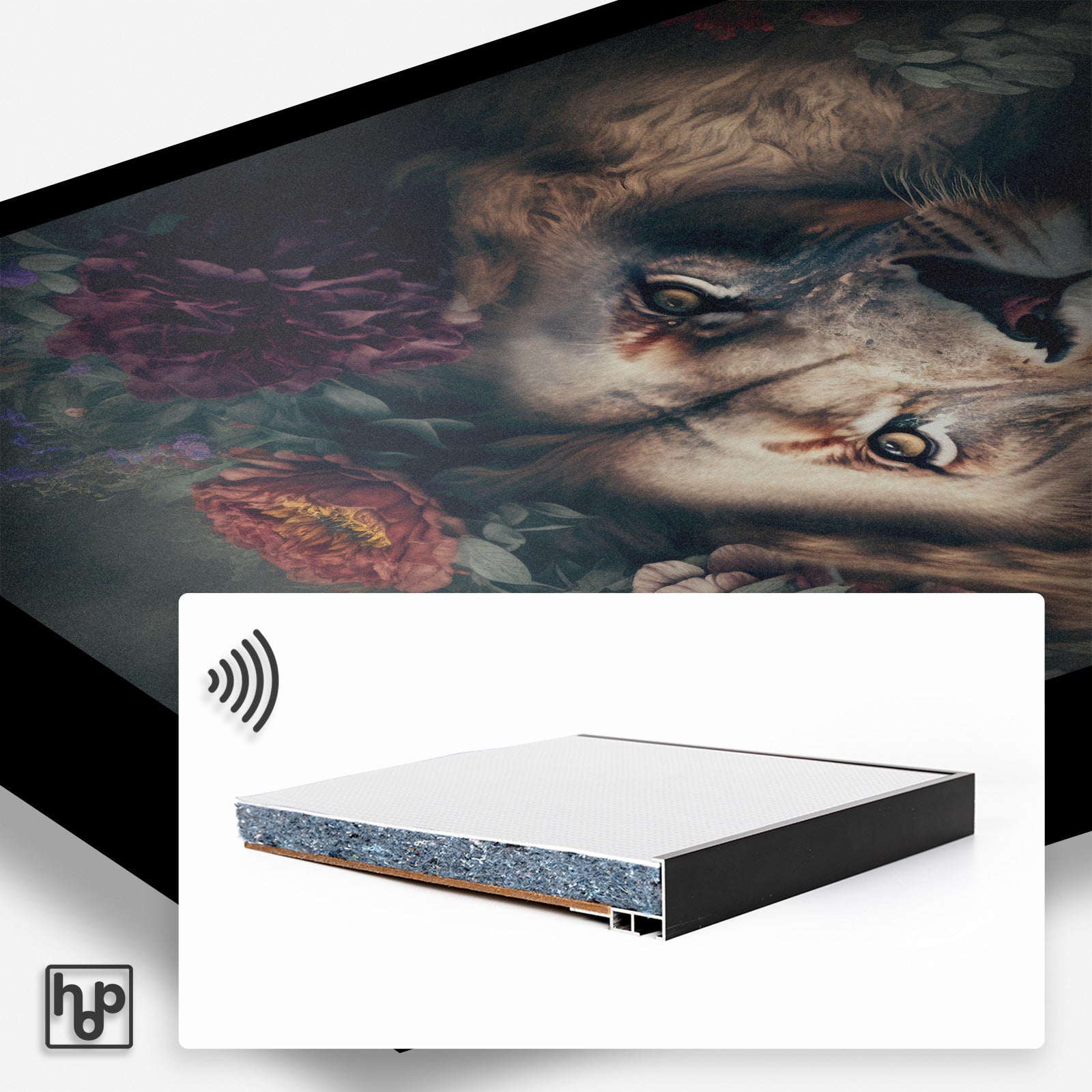 Lion 2 · Akoestisch paneel – House of Posters