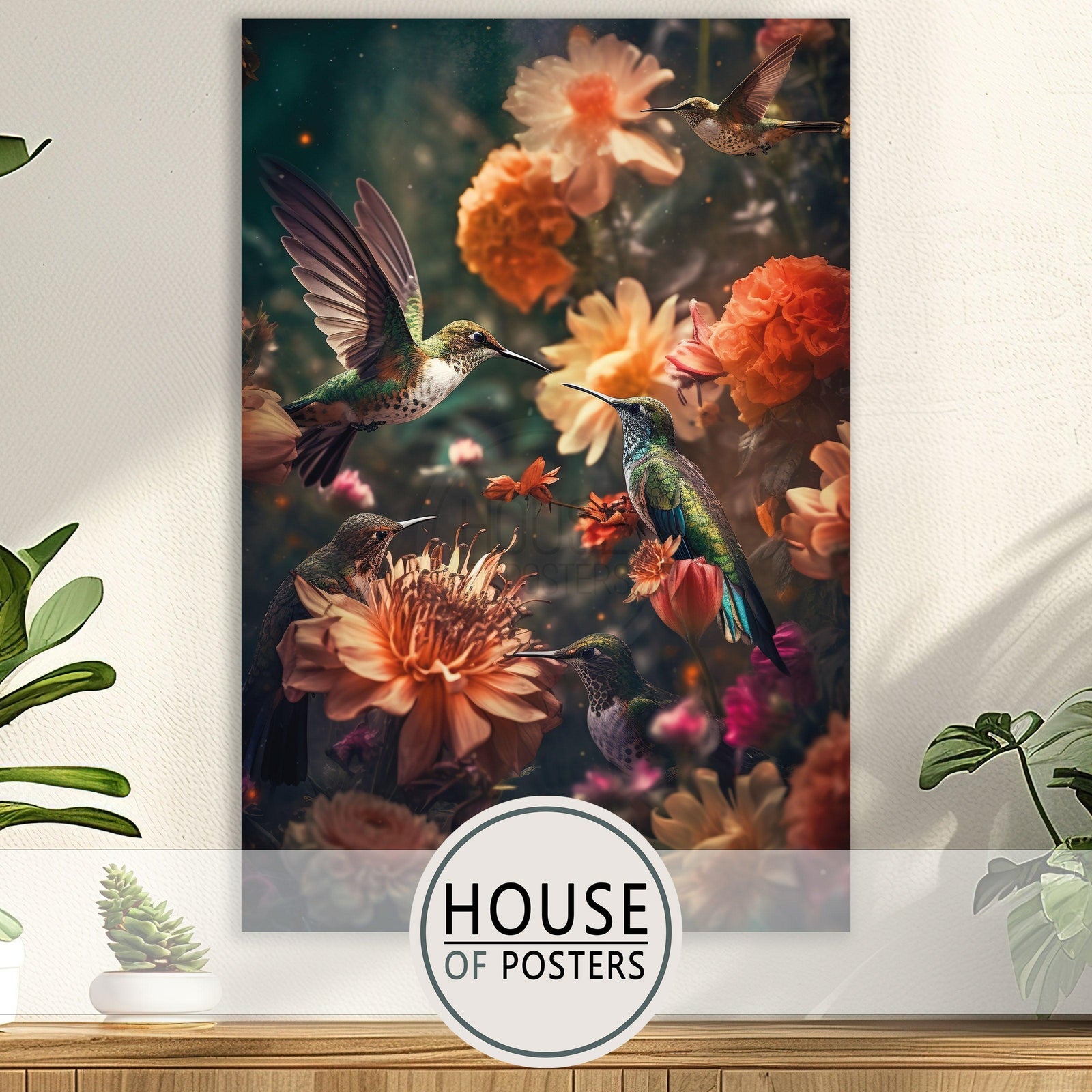 Hummingbirds 2 | Poster staand – House of Posters