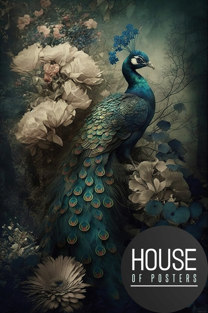 Peacock 2 | Poster staand – House of Posters
